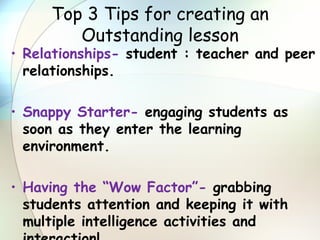 Outstanding Learning | PPT