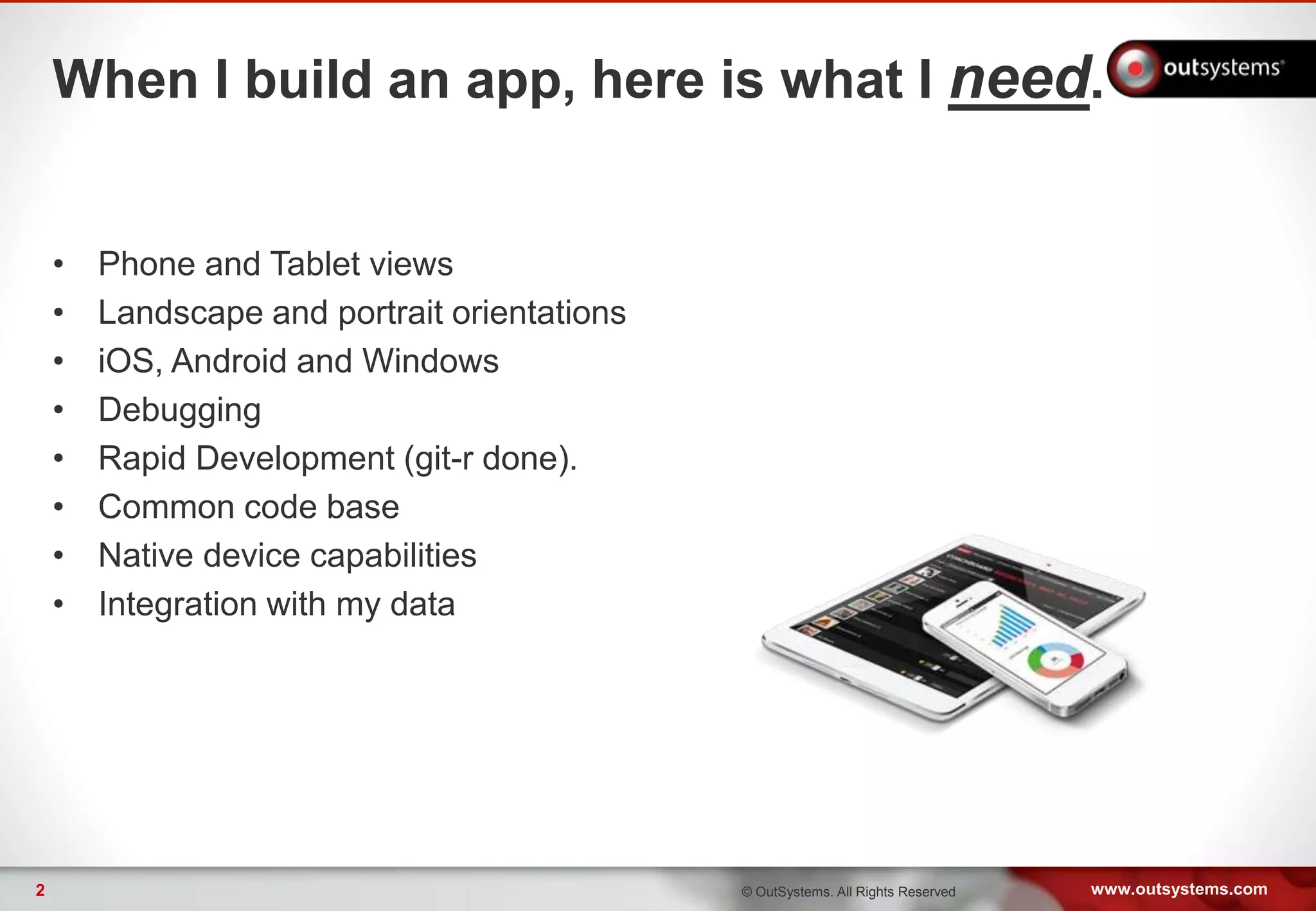 OutSystems: A more efficient way to build apps! | PPTX