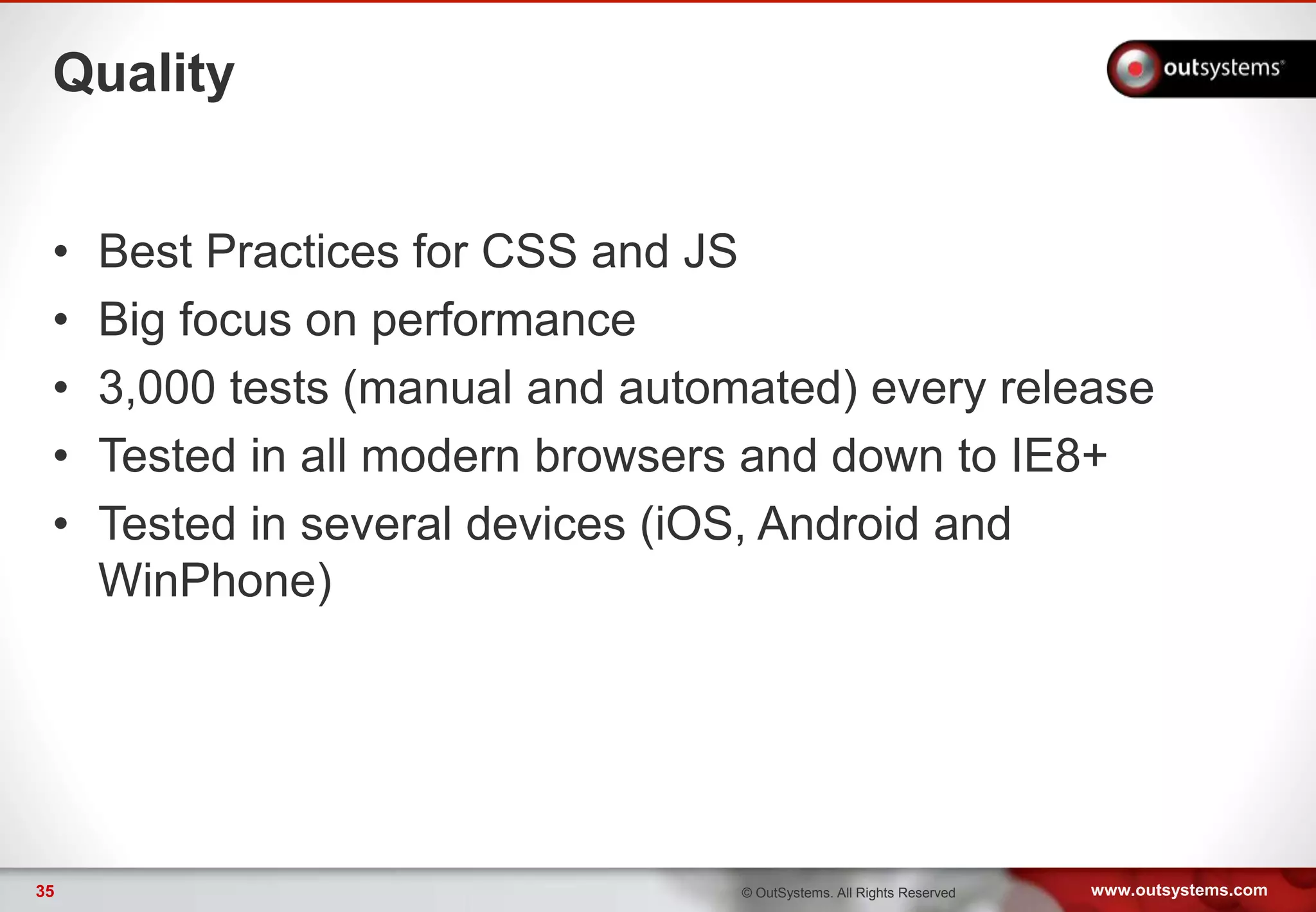 OutSystems: A more efficient way to build apps! | PPTX
