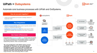 Technology Series: Intelligently automate core business apps with UiPath and OutSystems | PDF
