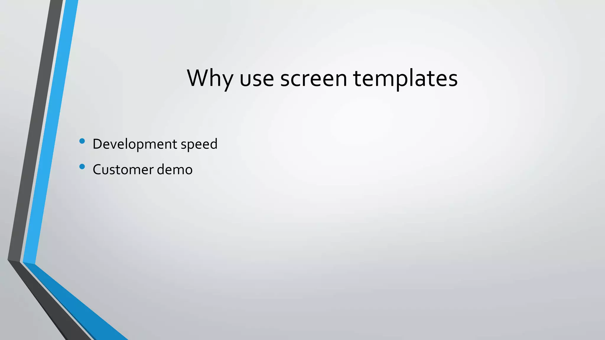 OutSystems community meetup 2018 11 screen templates | PPT