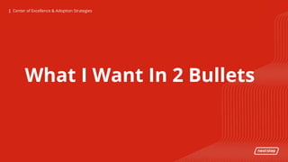 OutSystems Lessons: Center of Excellence and Adoption Strategies | PPT