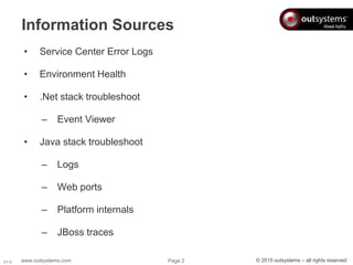 OutSystems Platform Troubleshooting | PPT