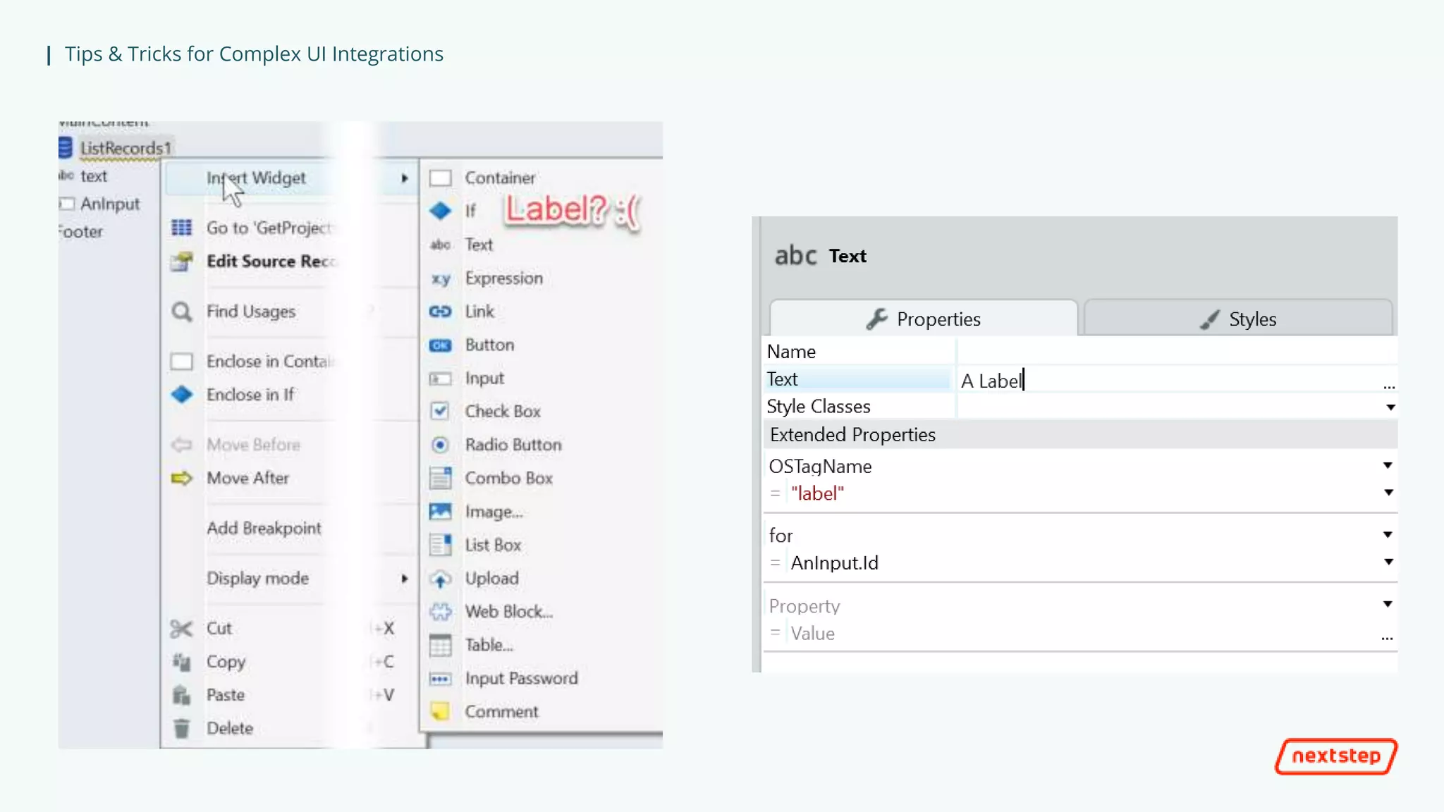 OutSystems Tricks & Tips for Complex UI Integrations | PPT