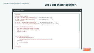 OutSystems Tricks & Tips for Complex UI Integrations | PPT