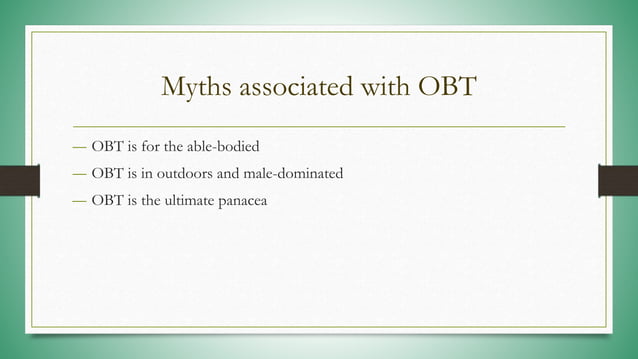 Outward bound training programme | PPTX