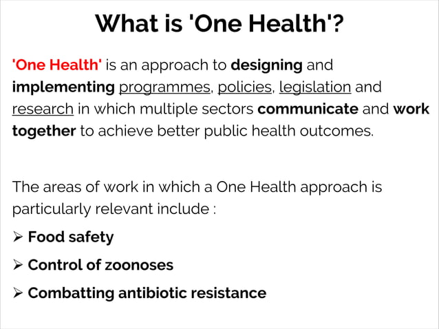 One health | PDF | Infectious Diseases | Diseases and Conditions