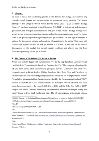 Oil Regulation in Jordan | PDF