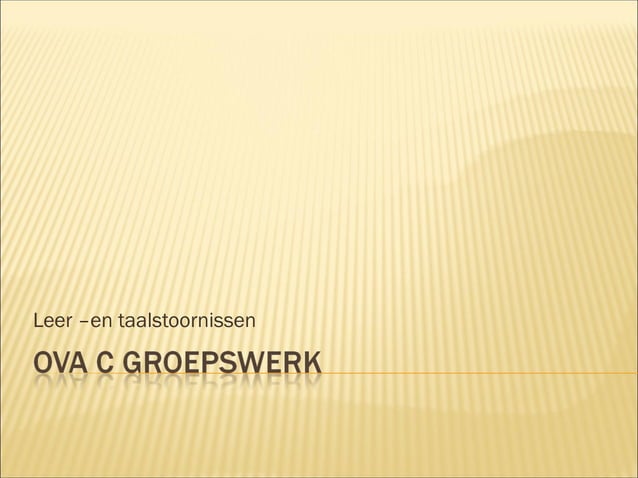 Ova c groepswerk dyscalculie[1] | PPT