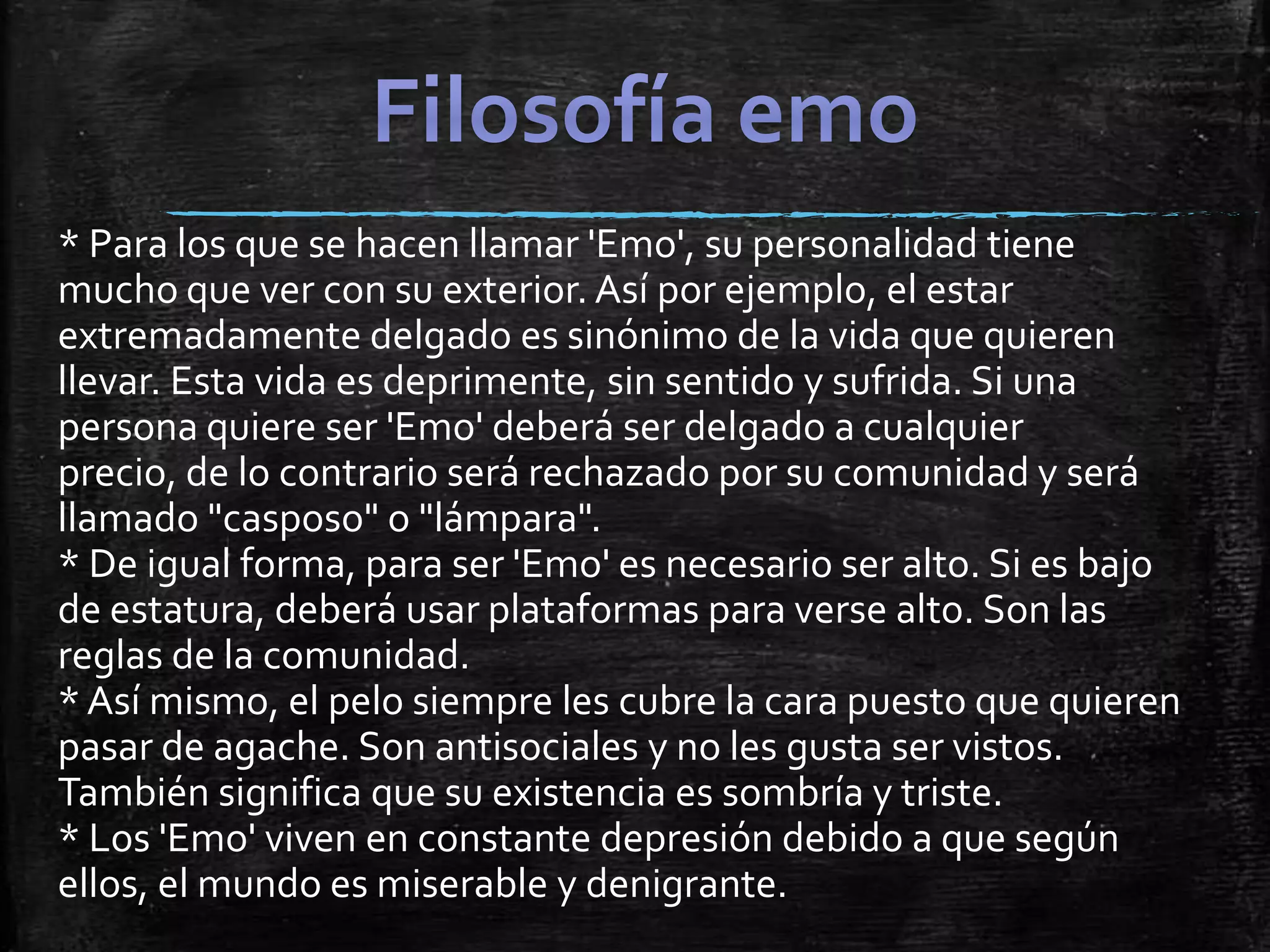 tribus urbanas (emos) | PPTX