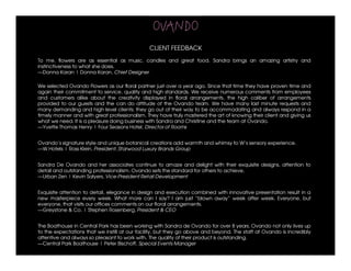 Ovando Holiday Floral Displays | PDF | Flower Shopping | Shopping