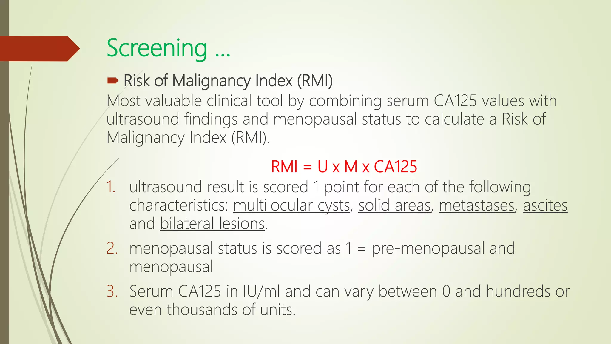 Ovarian cancer | PPTX