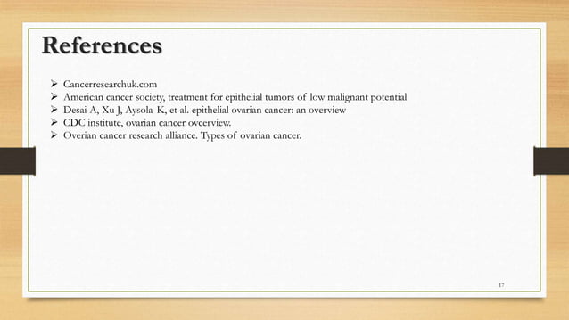 Ovarian Cancer Pptx