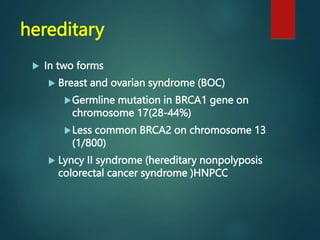 Ovarian Cancer[1].ppt | Pregnancy | Reproductive Health