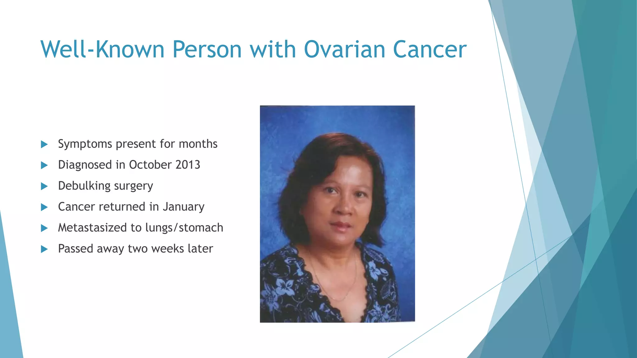 Ovarian cancer coding | PPT