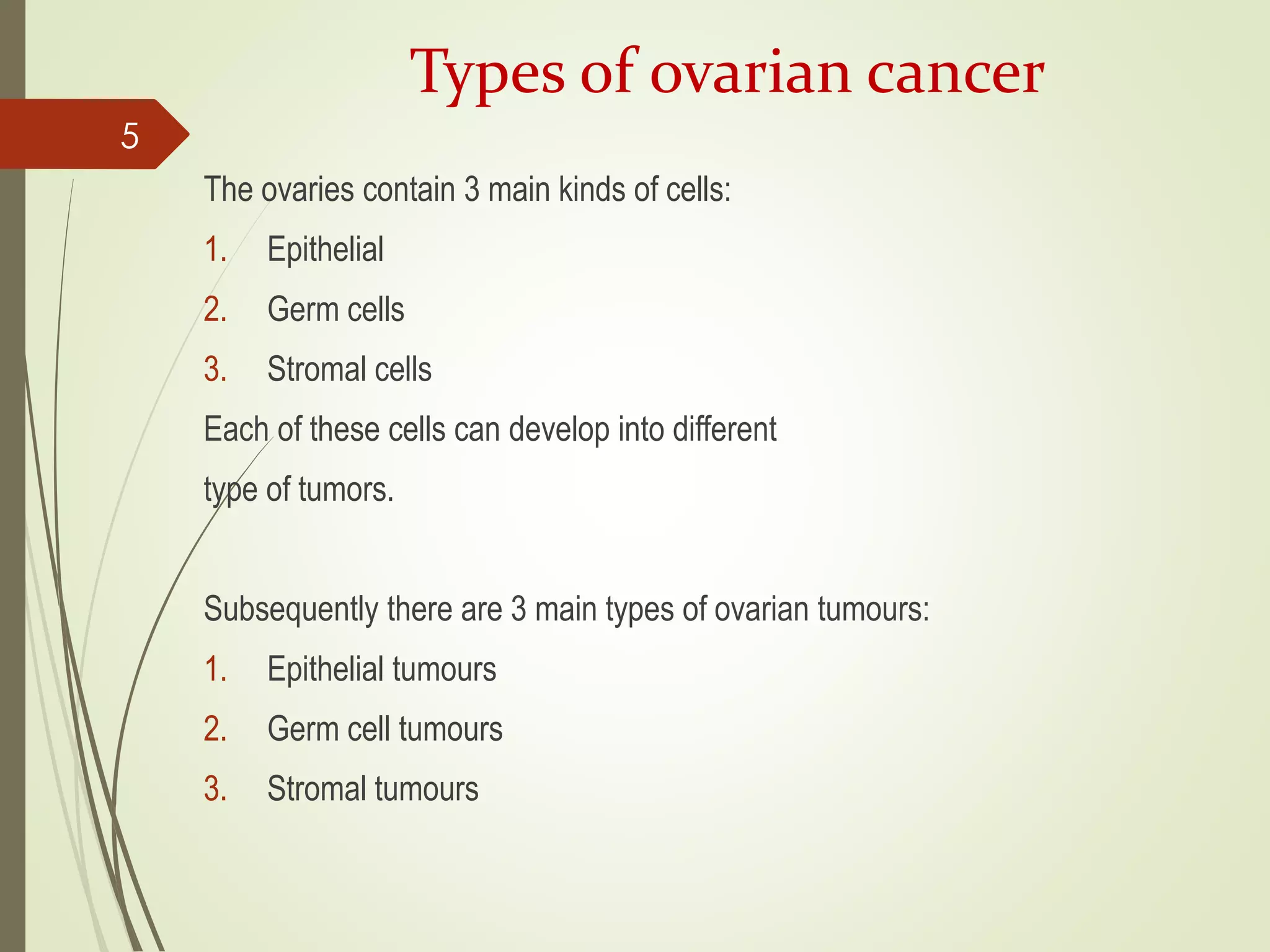 Ovarian cancer ppt | PPTX