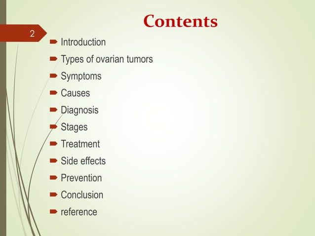 Ovarian cancer ppt | PPTX