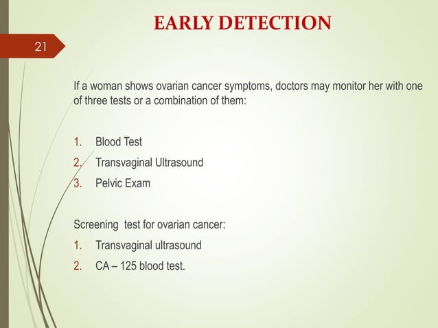 Ovarian Cancer Ppt Pptx