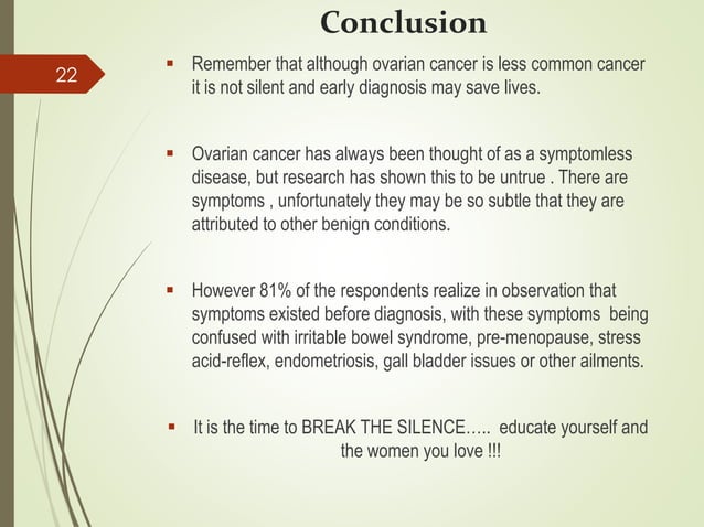 Ovarian cancer ppt | PPT