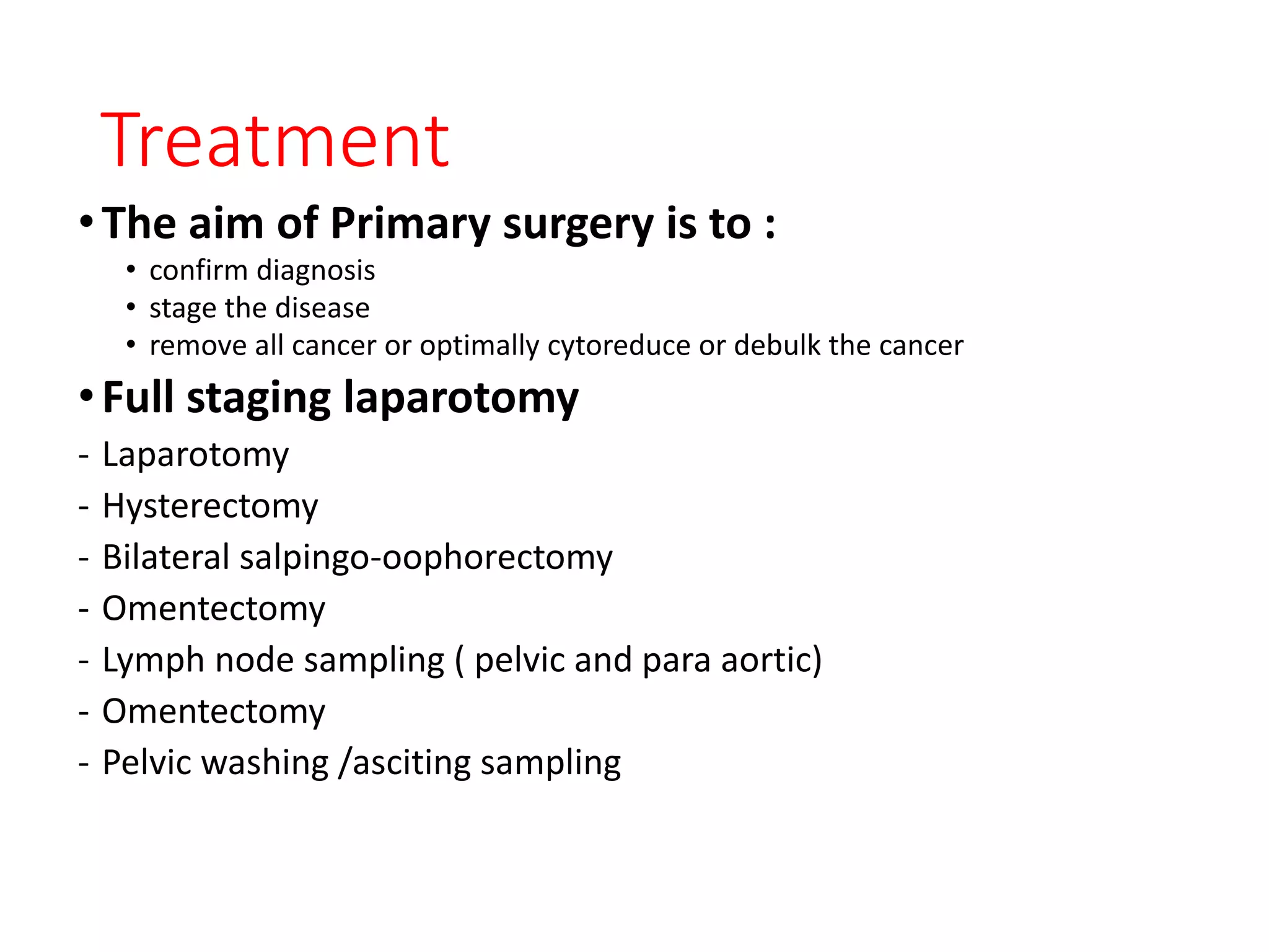Ovarian carcinoma | PPT