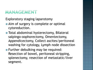 Ovarian carcinoma | PPT