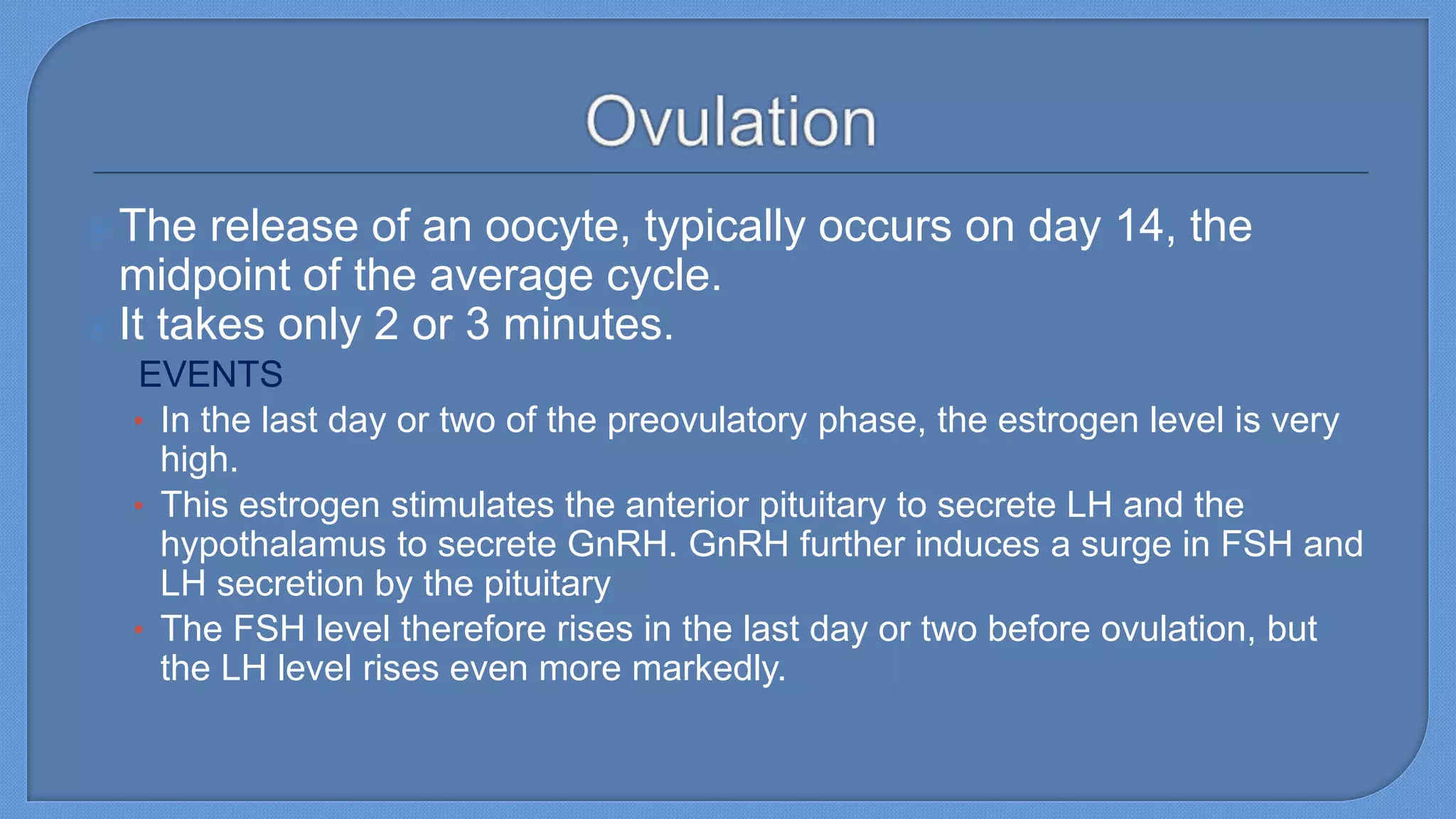 Ovarian cycle (the guyton and hall physiology) | PPTX
