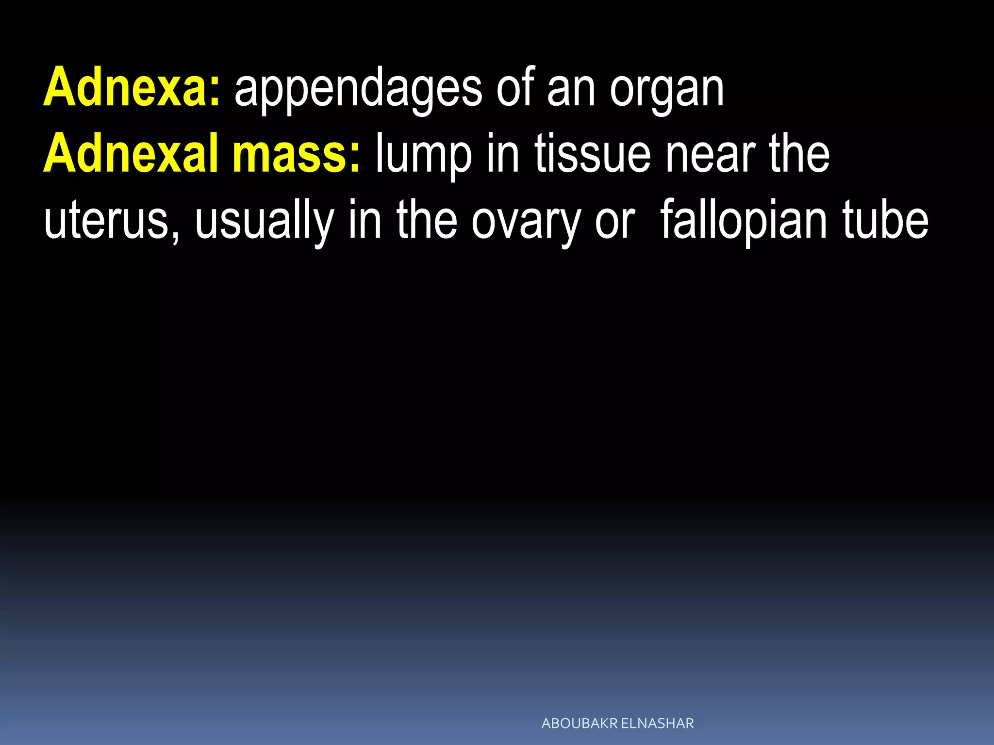 Management of adenxal mass during pregnancy | PDF