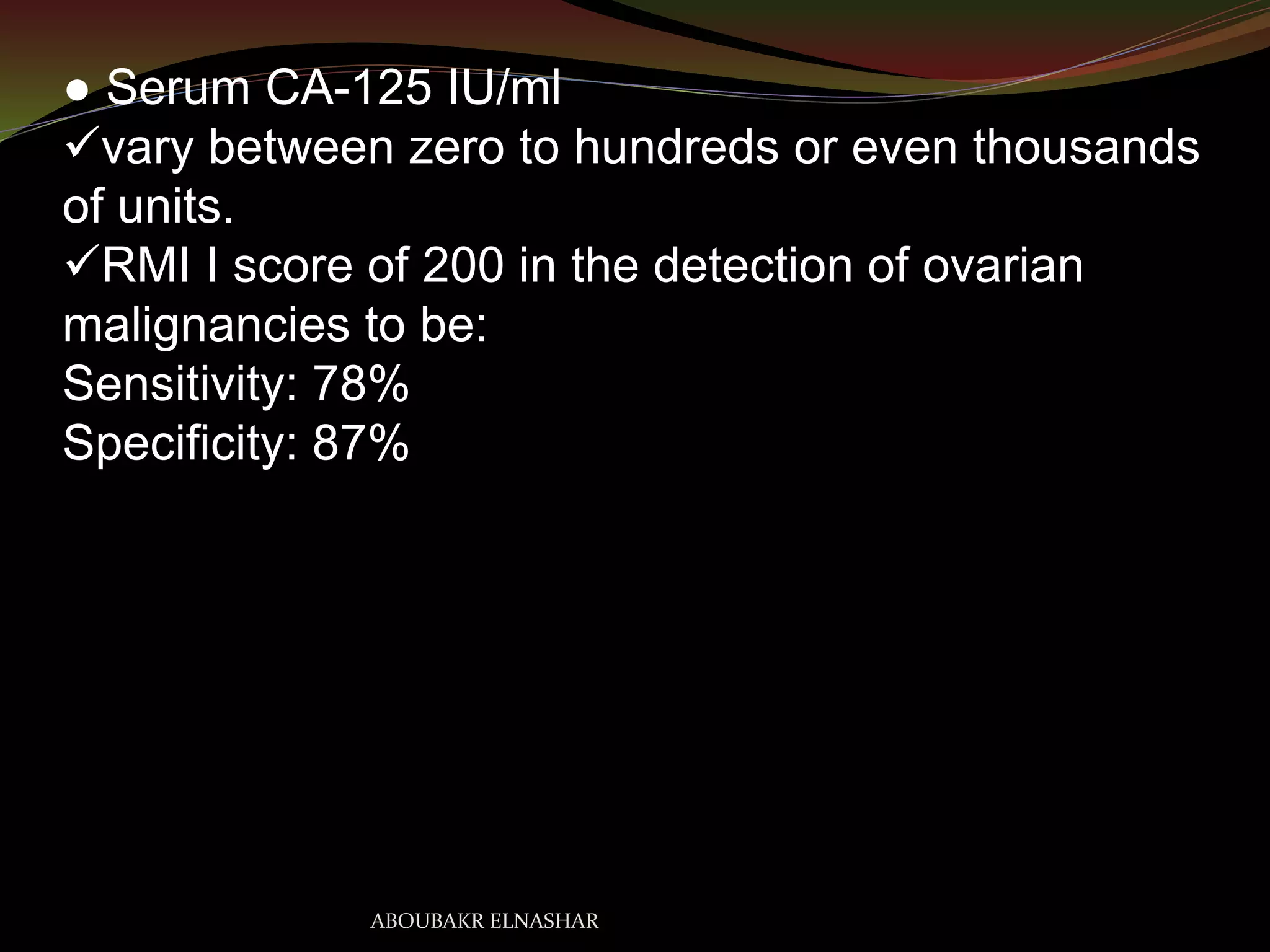 Management of Suspected Ovarian Masses in Premenopausal Women RCOG ...