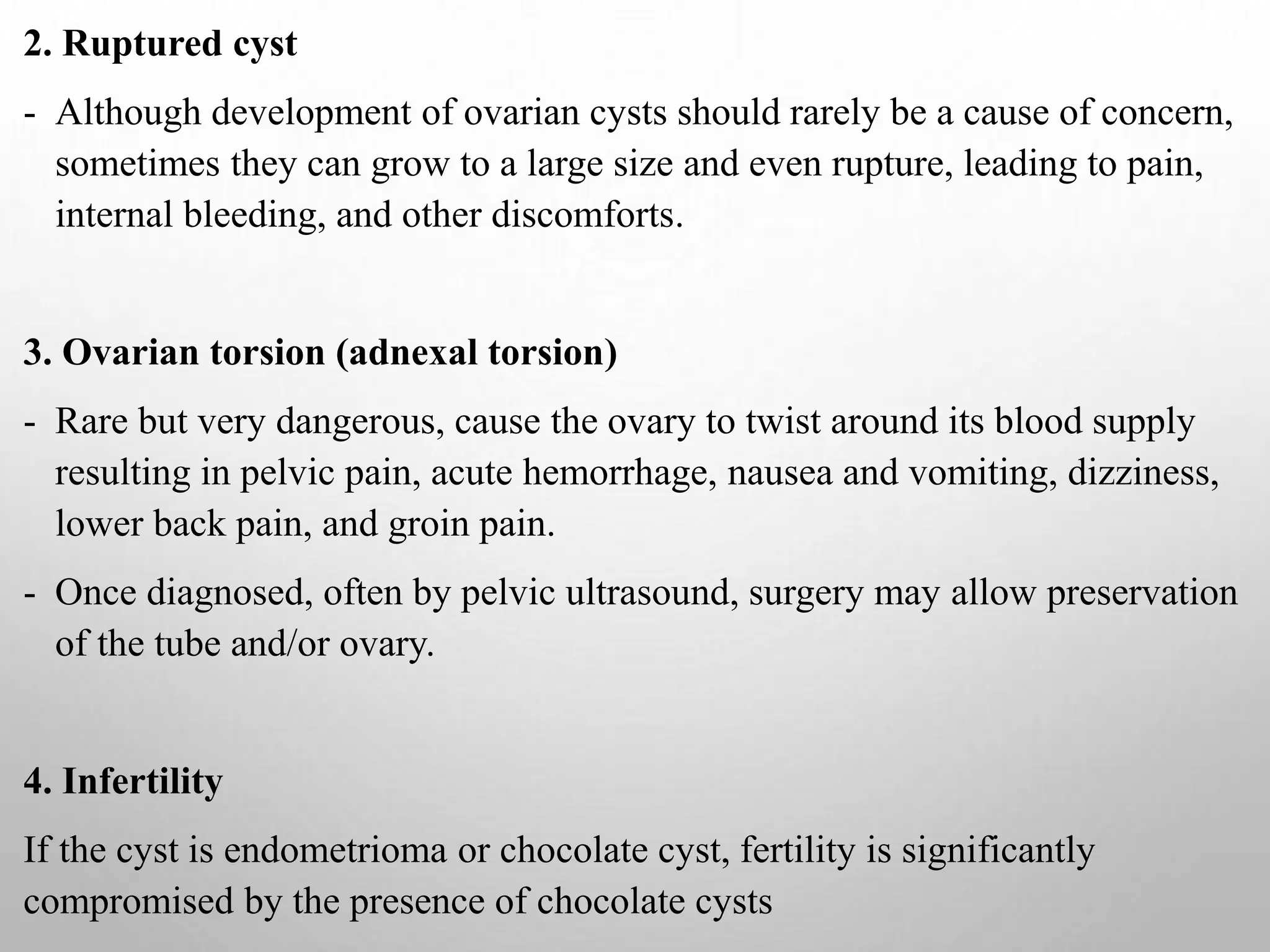 OVARIAN CYSTS & MASSES AND MANAGEMENT .pptx