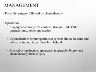 OVARIAN CYSTS & MASSES AND MANAGEMENT .pptx
