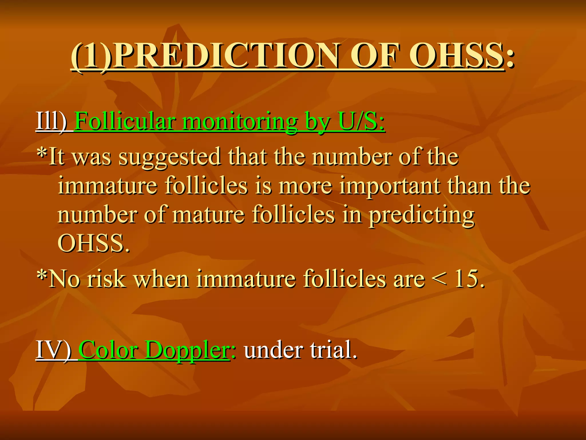 Ovarian Hyperstimulation Syndrome | PPT