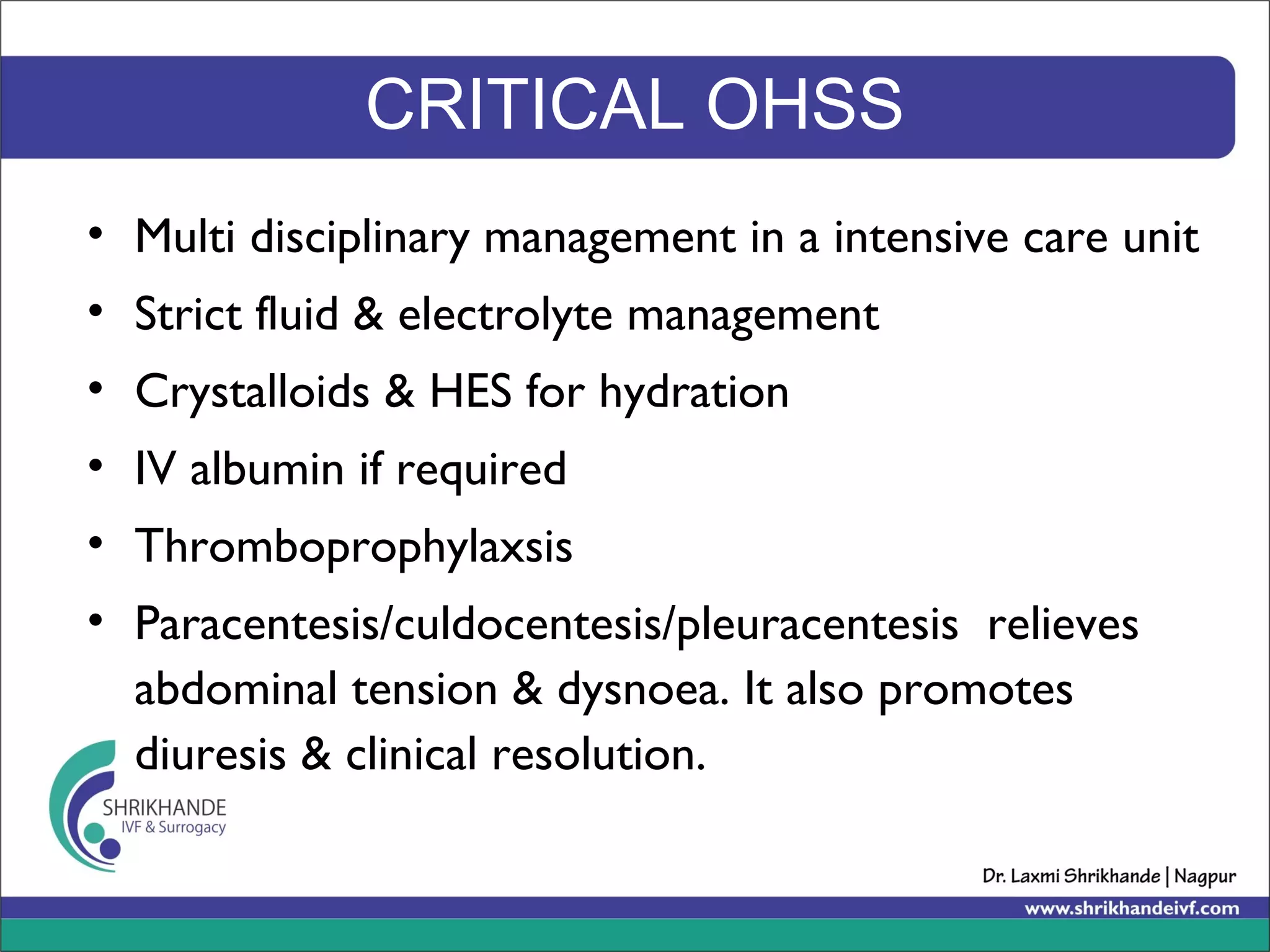 Ovarian hyper stimulation syndrome ohss | PPT
