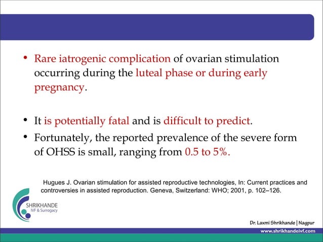 Ovarian hyper stimulation syndrome ohss | PPT | Infertility ...