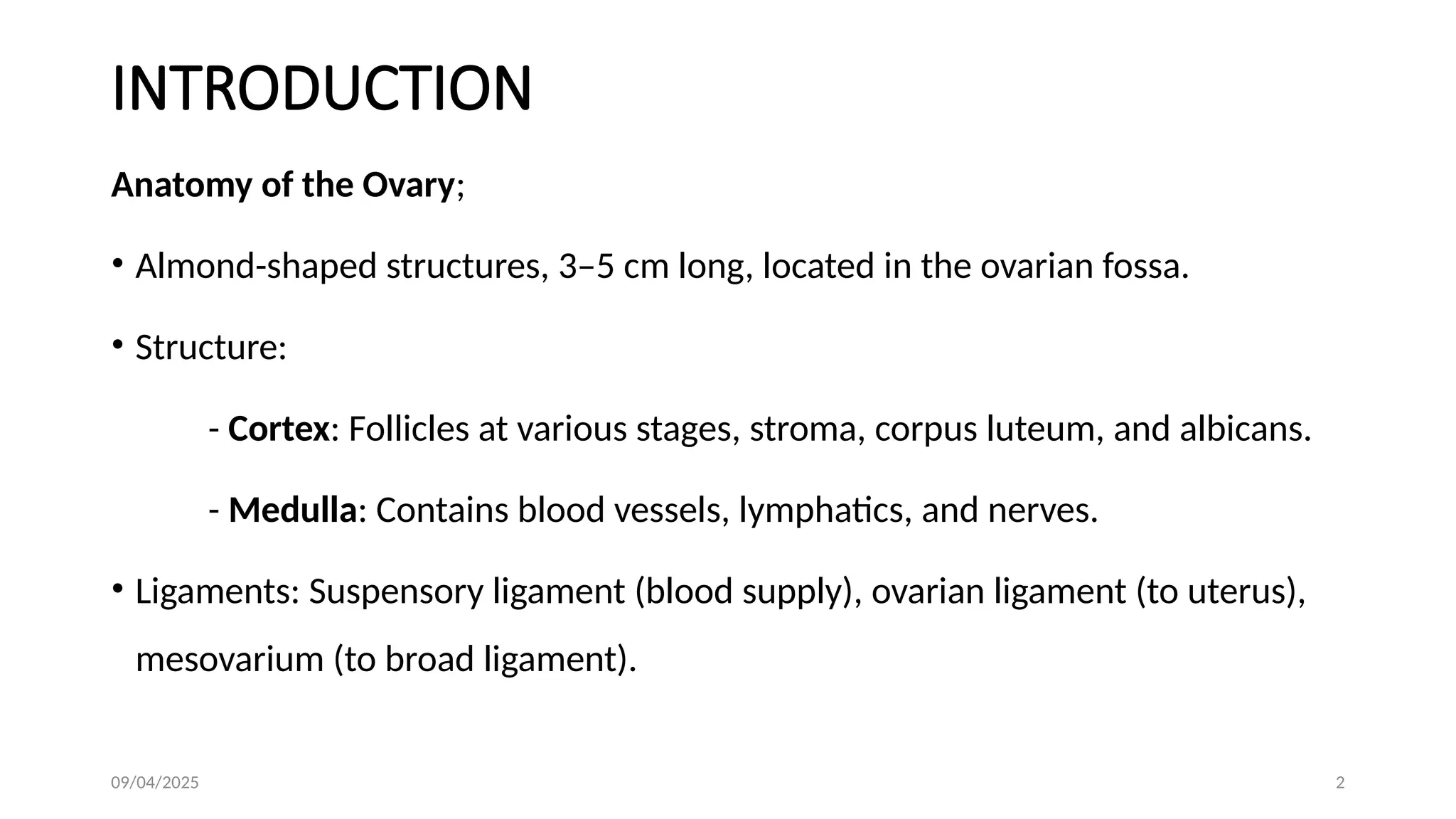 OVARIAN LESIONS PowerPoint presentation obgy | PPTX