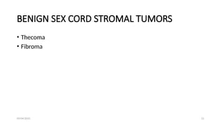 OVARIAN LESIONS PowerPoint presentation obgy | PPTX