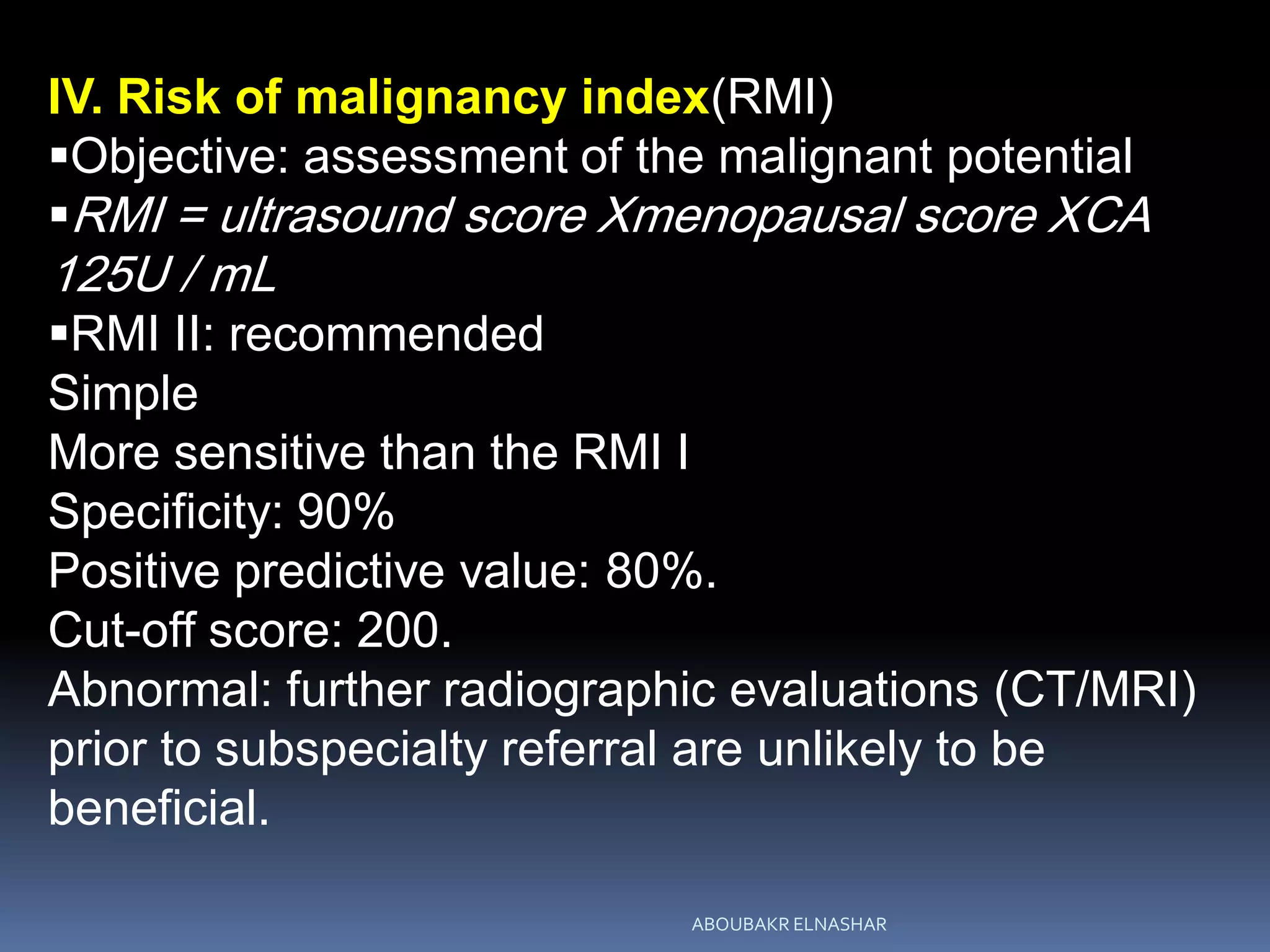 Initial Evaluation and Referral Guidelines for Management of Pelvic ...