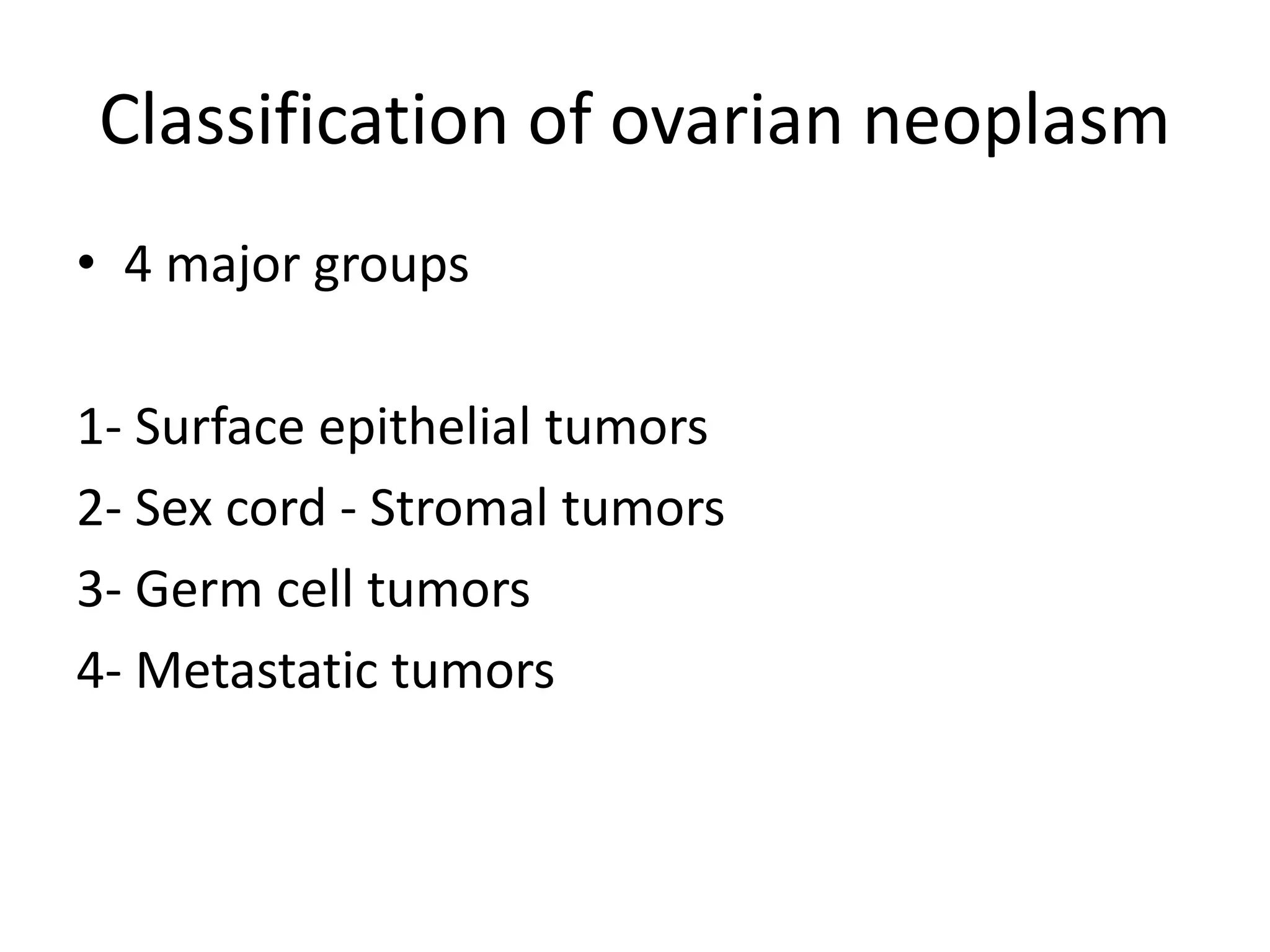 Ovarian neoplasm | PPTX