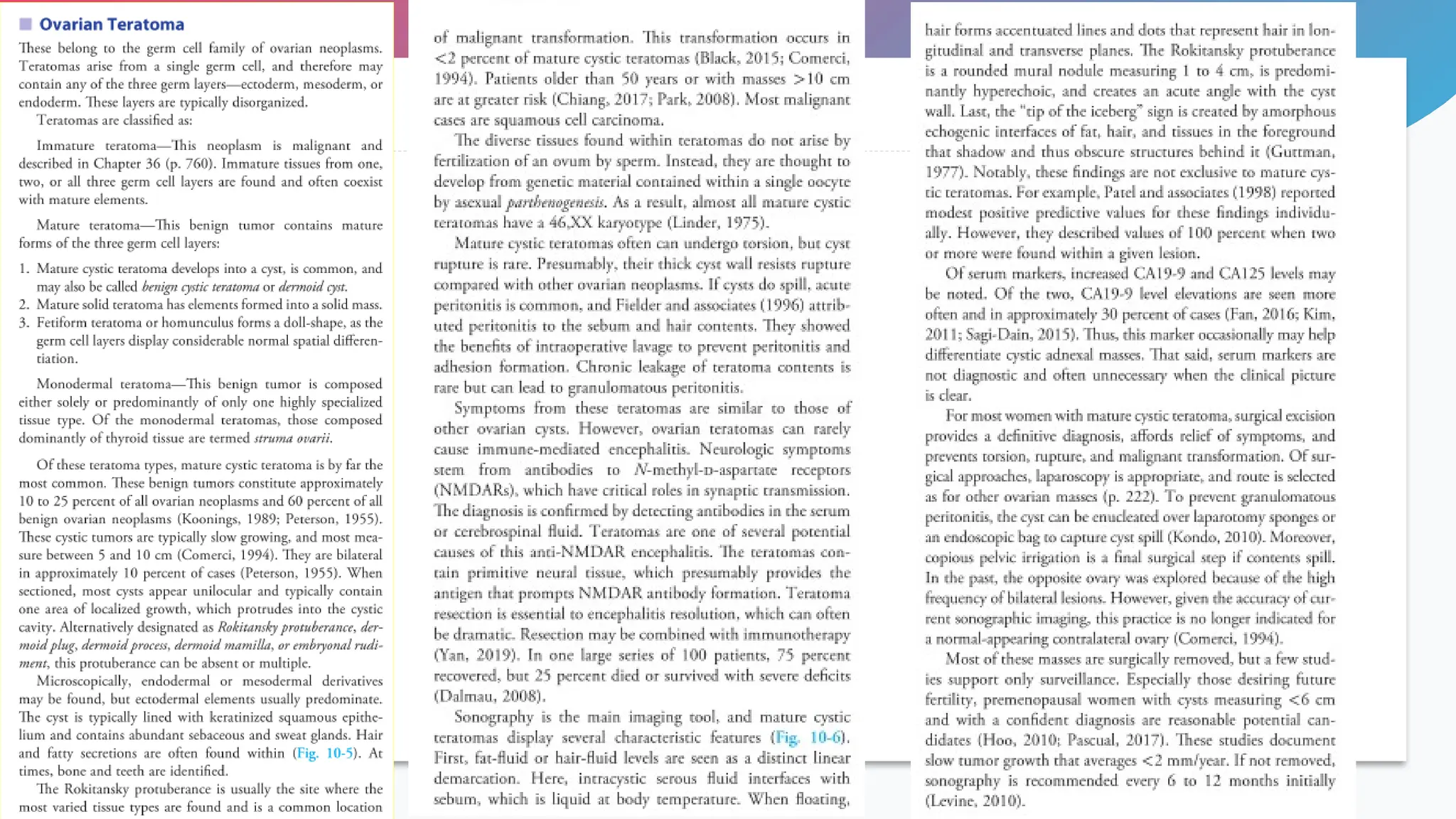Ovarian teratoma matur dan imatur dari william ginekologi.pptx