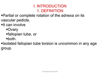 Adnexal torsion SOGC2017Aboubakr Elnashar | PPSX