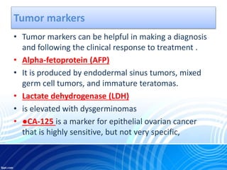 Ovarian tumor in children and adolscent | PPTX