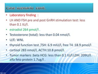 Ovarian tumor in children and adolscent | PPTX