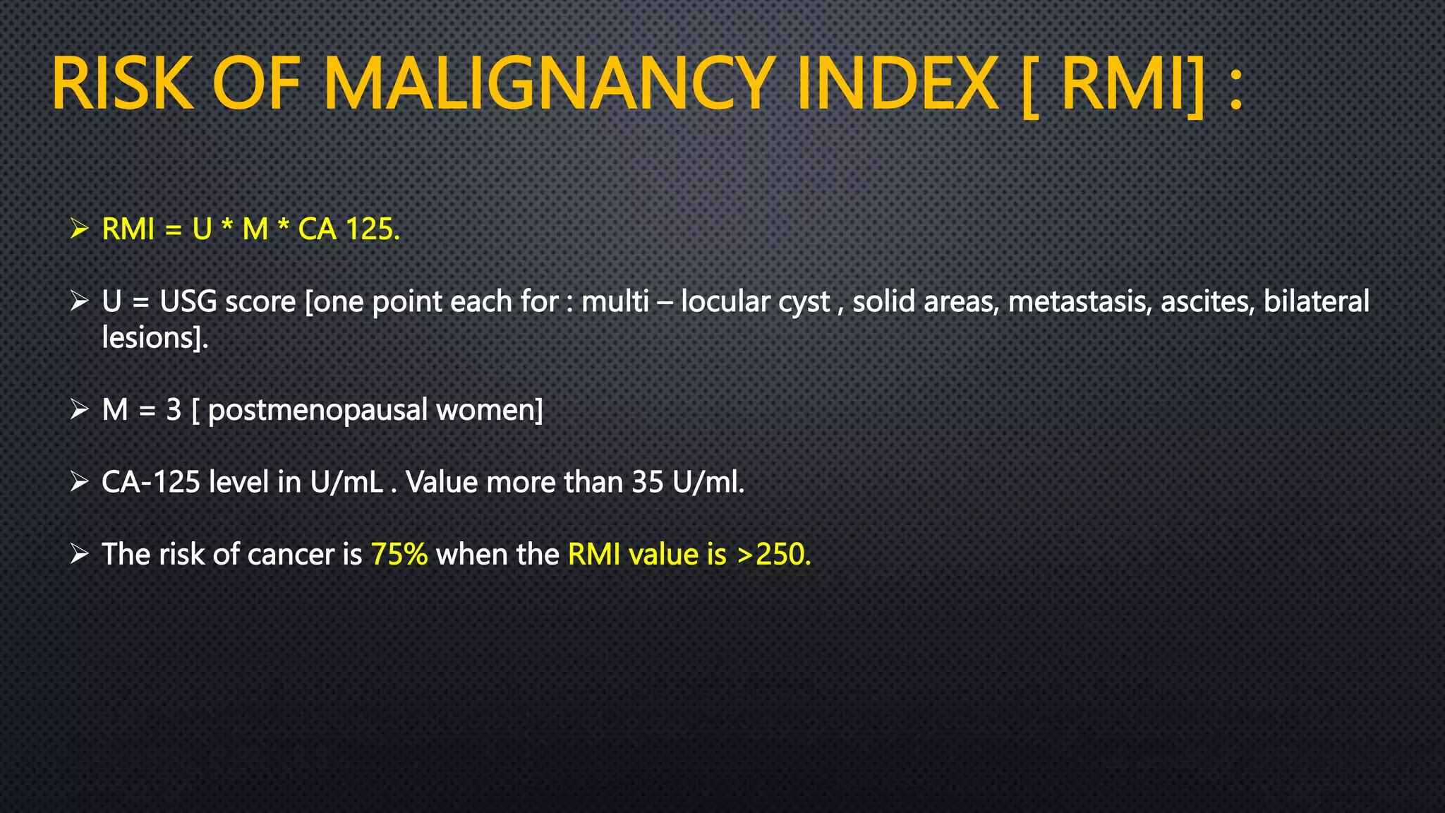 OVARIAN TUMOR - CF SPREAD SCREENING.pptx
