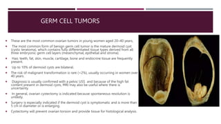 Ovarian Tumors 2.pptx gynecology lecture | PPT