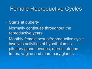 Ovarian & uterine_cycles | PPTX