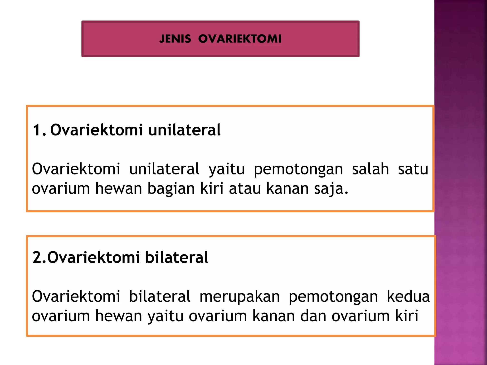 Ovariectomy pada anjing | PPT