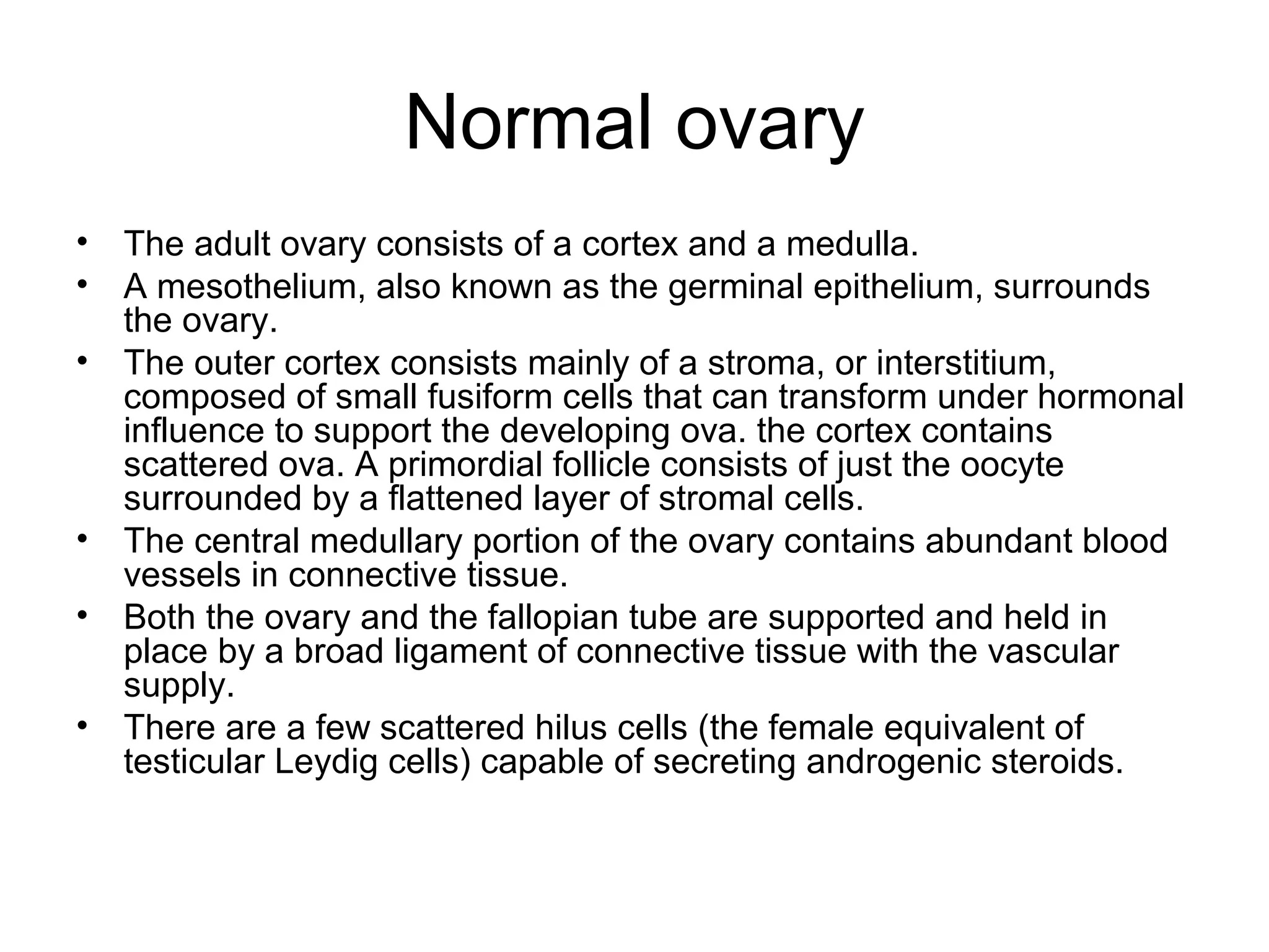 ovary anatomy and physiology ppt