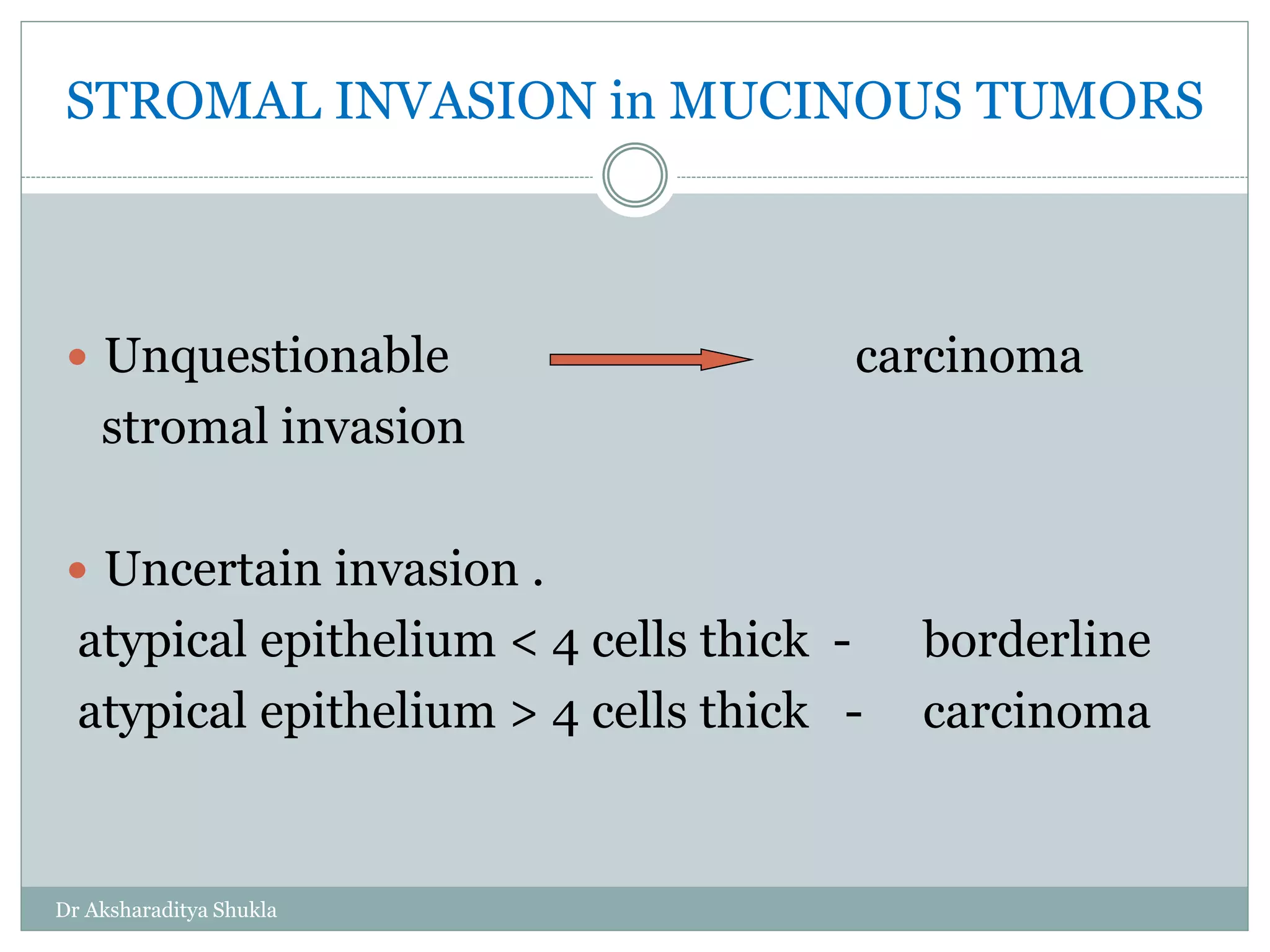 Ovarian tumors I | PPTX