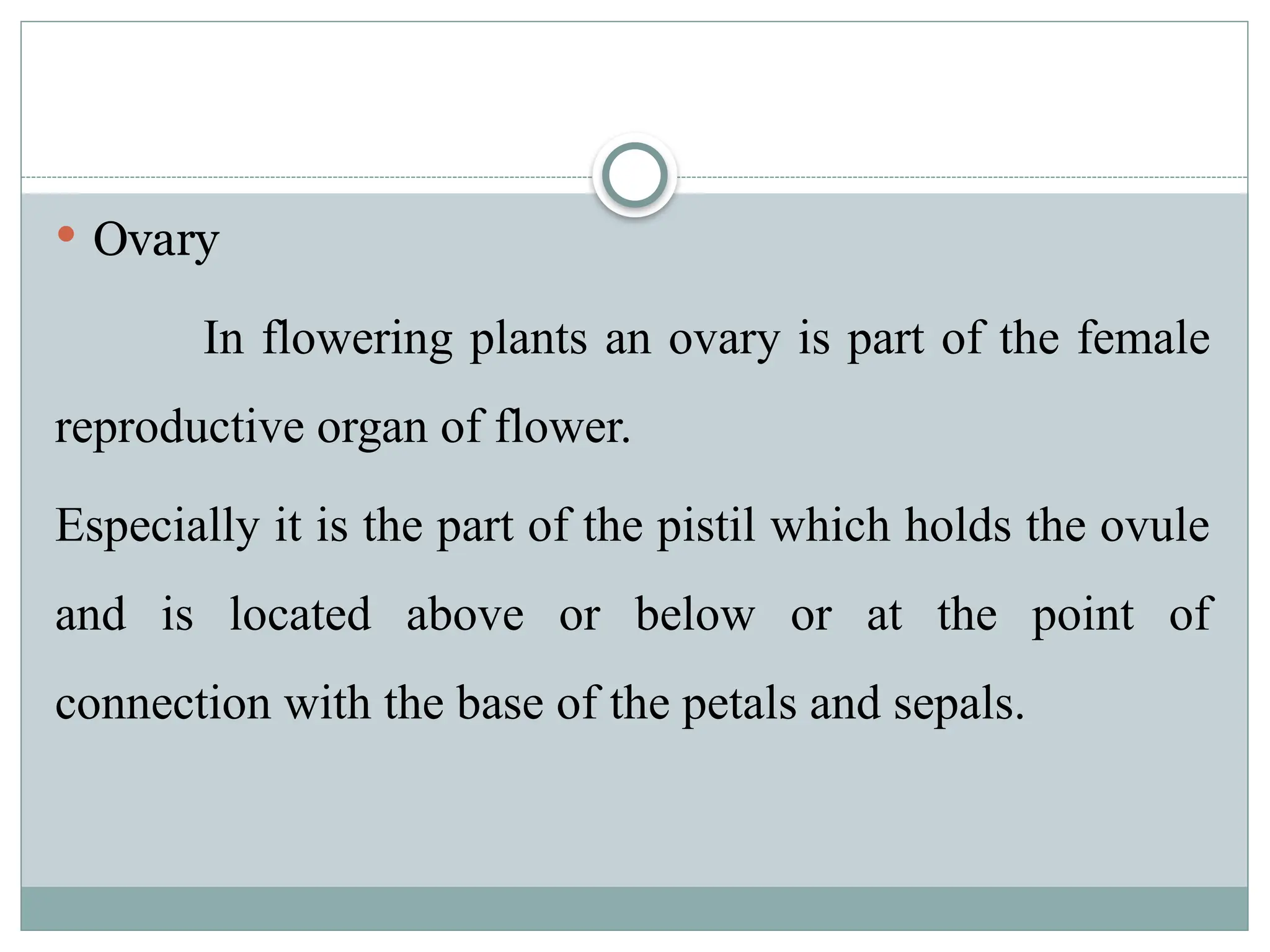 Ovary types of flowering plants......pptx