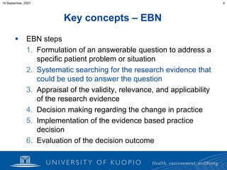 Supporting Evidence-Based Nursing | PPT