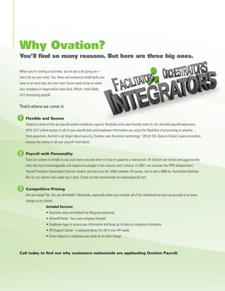 Ovation Payroll Brochure | PDF